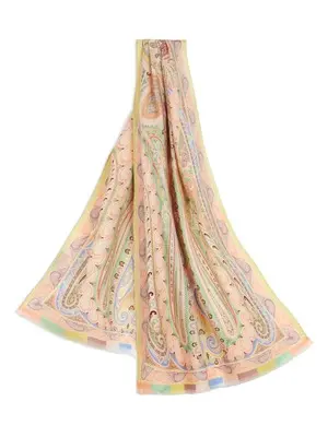 Etro Paisley-print Scarf - Yellow