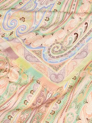Etro Paisley-print Scarf - Yellow