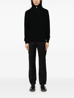 Brioni Half-zip Jumper - Black