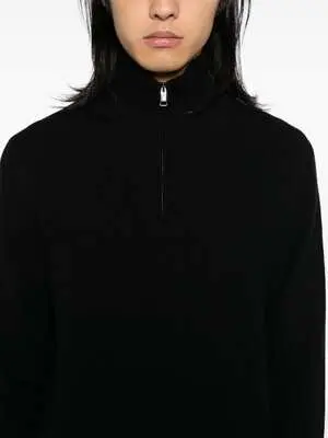 Brioni Half-zip Jumper - Black