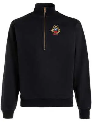 Bally Logo-embroidered Half-zip Sweatshirt
