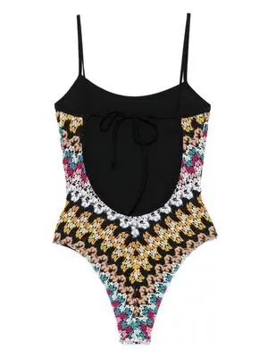 Missoni Crochet-knit Swimsuit - Black