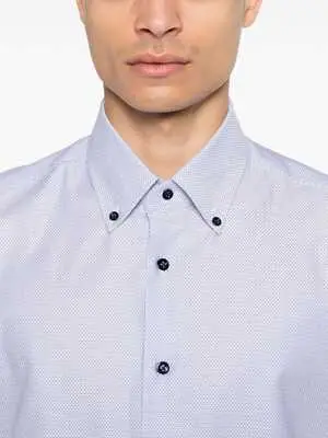 MAZZARELLI Cotton Shirt - Blue
