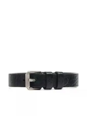 Valentino Garavani Vlogo Signature Leather Bracelet - Black