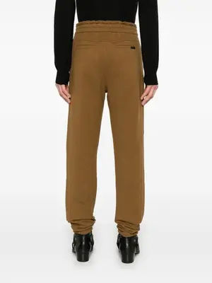 Saint Laurent Cotton Track Pants - Brown