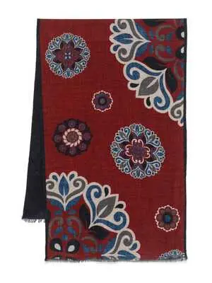 DELL'OGLIO Floral-print Scarf