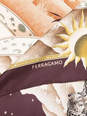FERRAGAMO Day & Night-print Scarf