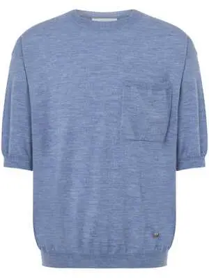Moschino Fine-knit T-shirt - Blue