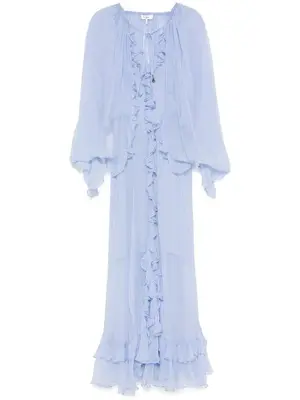 Chloé Muslin Cape Maxi Dress