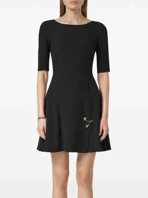 Versace Safety Pin Flared Mini Dress