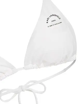 Karl Lagerfeld Rue St-guillaume Bikini Top - White