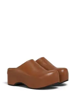 Marni Platform Clogs - Brown