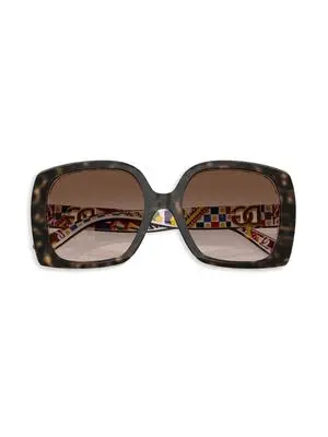 Dolce & Gabbana Tortoiseshell Square Frame Sunglasses