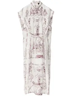Fabiana Filippi Printed Silk Dress