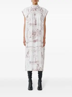 Fabiana Filippi Printed Silk Dress