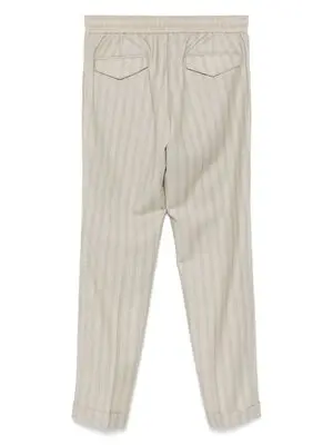 BARBA NAPOLI Herringbone Chino Trousers