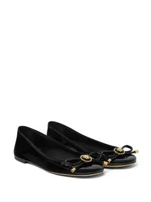 Versace Opera Bow Ballet Flats