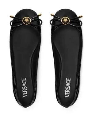 Versace Opera Bow Ballet Flats