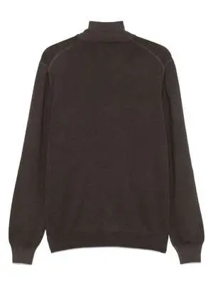 BARBA NAPOLI Virgin Wool Cardigan - Brown
