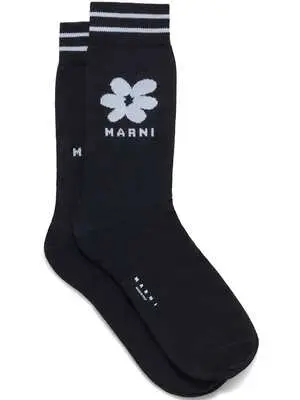 Marni Logo-jacquard Striped Socks