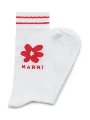 Marni Logo Jacquard Striped Socks