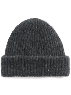 Fabiana Filippi Ribbed Beanie - Grey