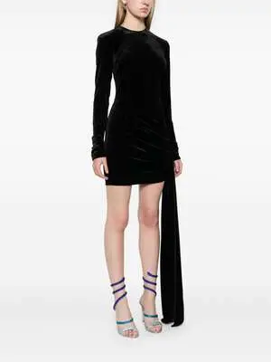 David Koma Velvet Mini Dress
