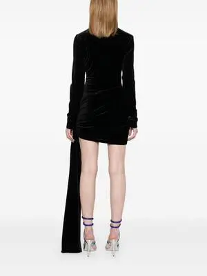 David Koma Velvet Mini Dress