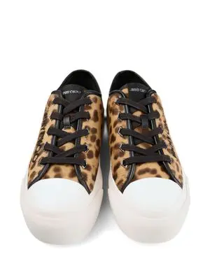 JIMMY CHOO Palma Maxi Leopard Sneakers - Neutrals