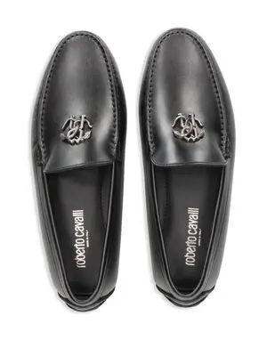 Roberto Cavalli Mirror Loafers - Black