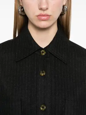 LE SULLY STUDIO Pinstriped Overshirt