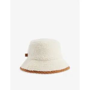 Ugg Fluff Scalloped-Trim Borg Bucket Hat - Nimbus | Editorialist