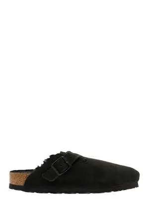 BIRKENSTOCK Boston Shearling Sabot Black