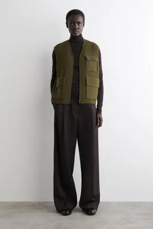 Cos Ribbed Merino Wool Utility Tank