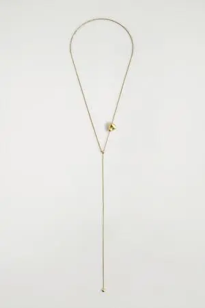 Cos Molten Pendant Necklace Bronze