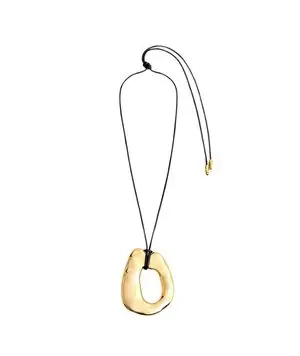 Cos Molten Pendant Necklace Gold