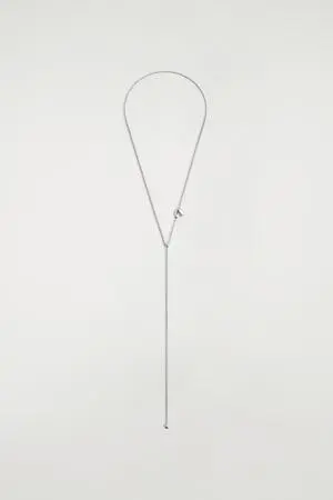 Cos Molten Pendant Necklace Silver-coloured