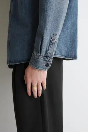 Cos 2-pack Hammered Rings