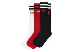 Adidas X Korn Socks - White/black/better Scarelet Red