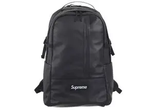 Supreme Leather Backpack - Black
