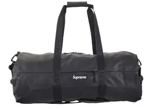 Supreme Leather Duffle Bag - Black