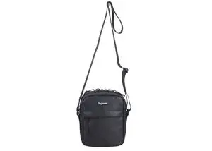 Supreme Leather Shoulder Bag Black