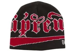 Supreme New Era Accent Beanie - Black