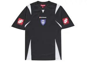 Supreme Crest Soccer Jersey - Black