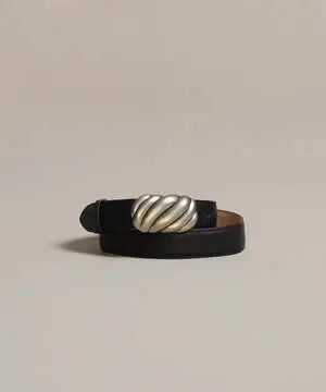 Jenni Kayne Leather Jules Belt - Silver