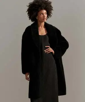 イロンyilon westmark eko far coat Black Jenni Kayne Long Shearling Yves Shawl Coat - Black | Editorialist