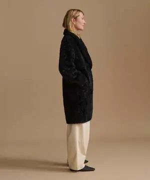 Jenni Kayne Long Shearling Yves Shawl Coat