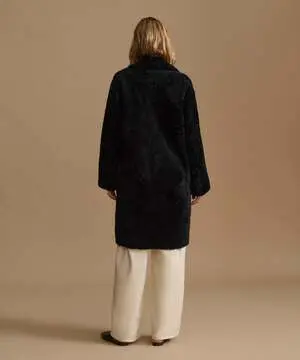 Jenni Kayne Long Shearling Yves Shawl Coat
