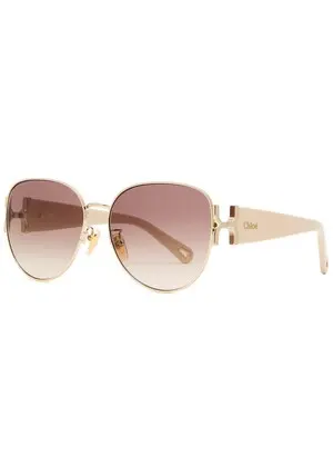 Chloe Round Acetate Sunglasses