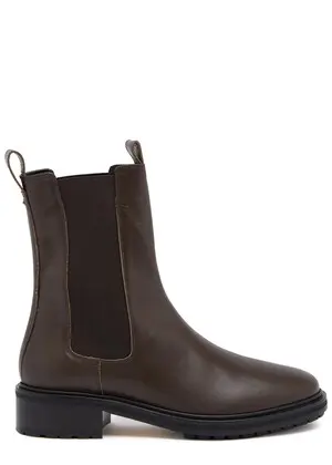 AeydĒ Jack Leather Chelsea Boots - Brown